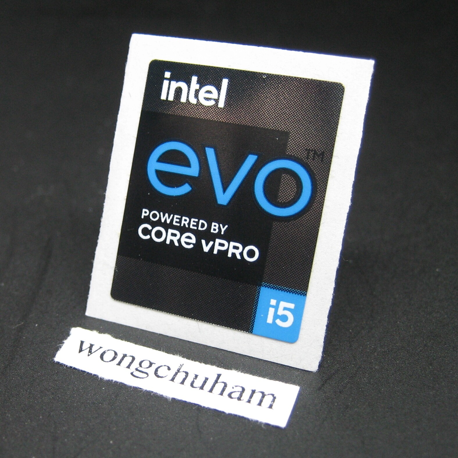 intel evo Powered By CORE vPRO i5 sticker 18mm x 23mm #20221124223 | eBay