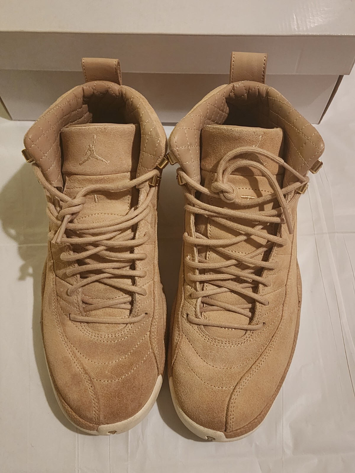 Air Jordan 12 Retro Vachetta Tan/Metallic Gold Womans… - Gem