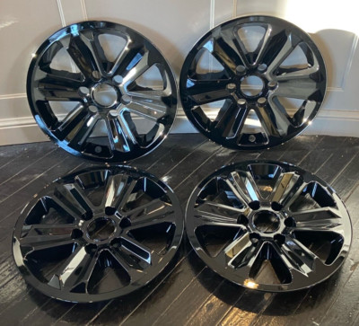 1 Set Ford F-150 Black Wheel Skins (Hubcaps/Wheelcovers) 17 " 2015-2020 ...