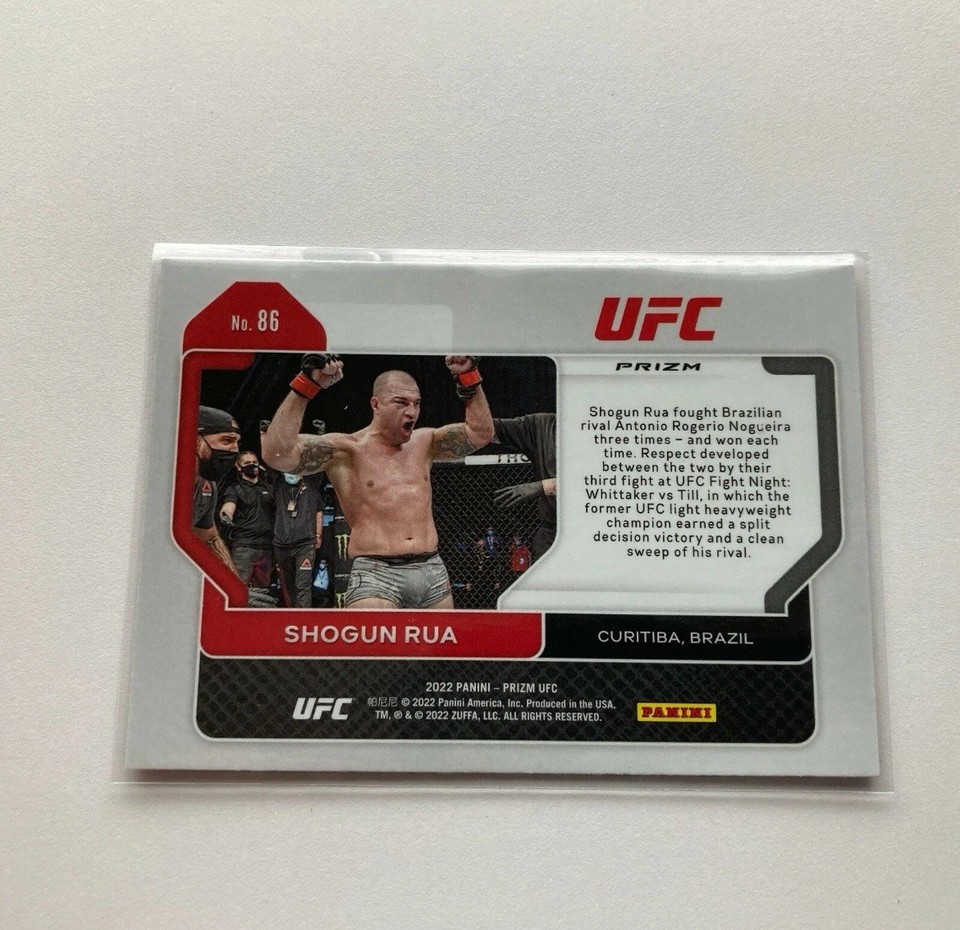 Shogun Rua 2022 Panini Prizm UFC Ruby Red Wave Refractor Card #86 | eBay