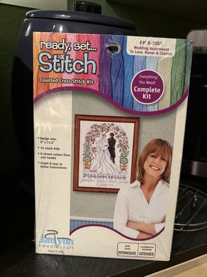 Janlynn Ready Set Cross Stitch Kit #999-2005 To Love Honor And Cherish ...