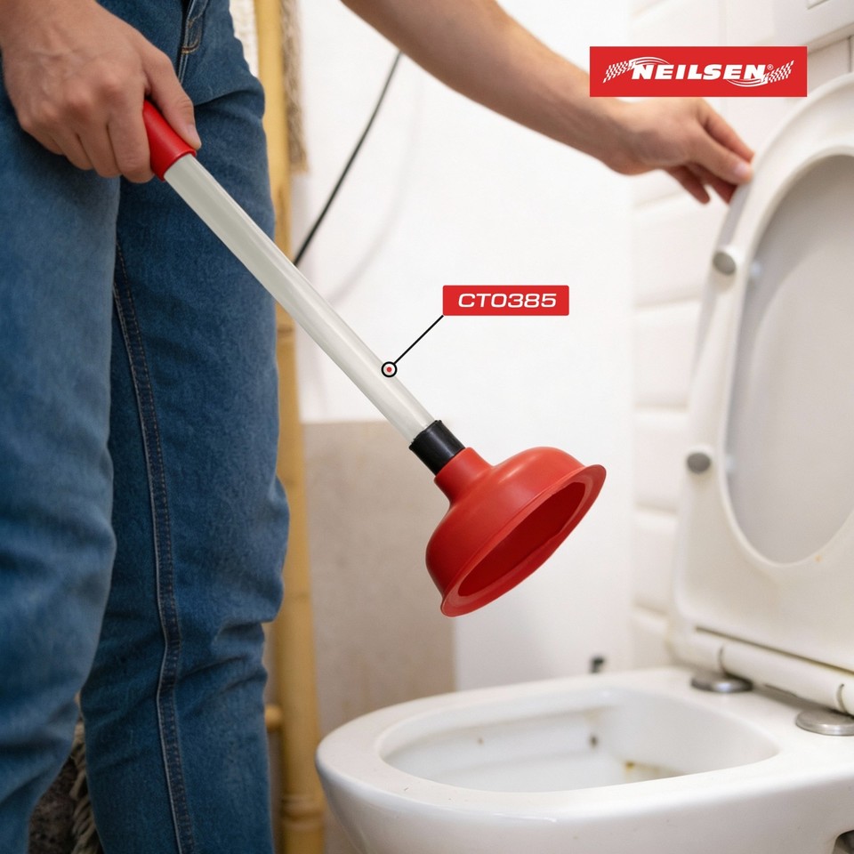 Neilsen 6-Inch/150mm Rubber Plunger with Plastic Handle – Efficient ...