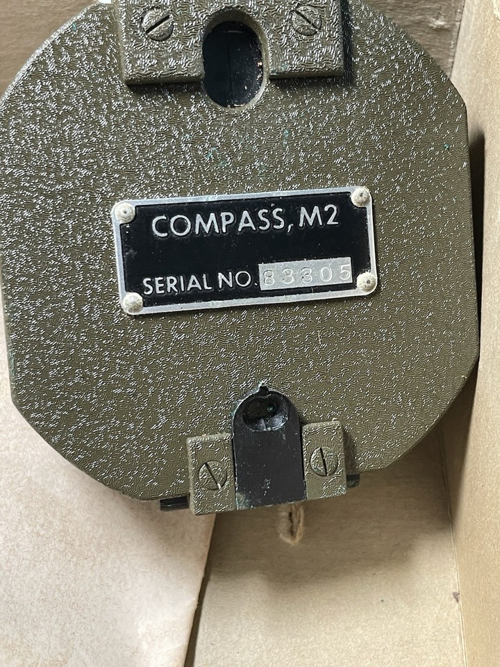 U.S. M2 COMPASS ORIGINAL W/ Shipping Box And Case Unused # 83305, M19 W ...