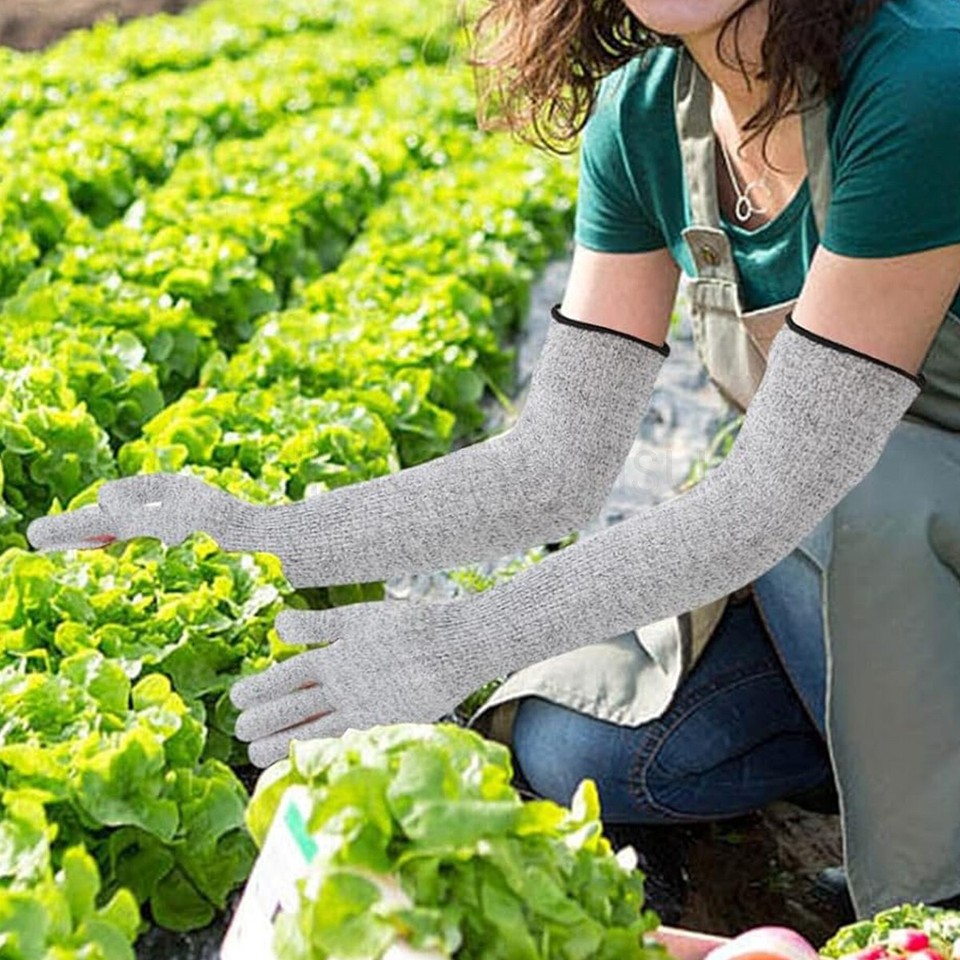 Long Gardening Gloves Scratch Proof Gloves Protect Hands And Arms ...