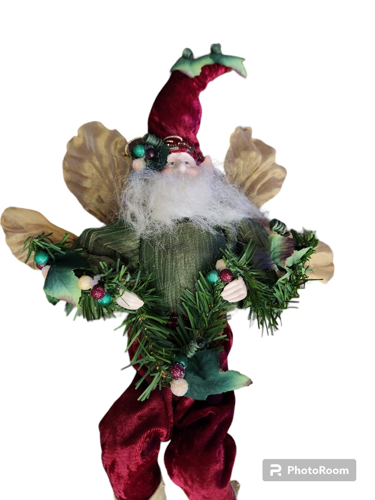 Vintage 1980s Wing Christmas Elf 18" Adjustable Legs Shelf Sitter ...