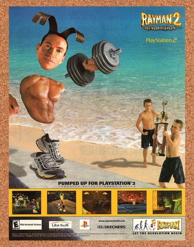 Rayman 2 PS2 Original 2002 Print Ad - Funny Video Game Promo Wall Art ...