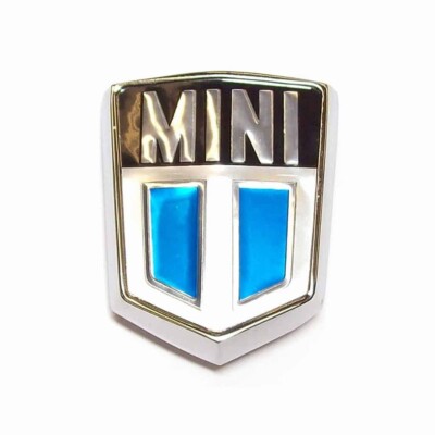 CLASSIC MINI COOPER S BONNET SHIELD BADGE IN BLUE & SILVER - CZH1305 | eBay