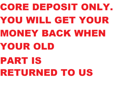 CORE DEPOSIT JAGUAR LAND ROVER PART CORE DEPOSIT ONLY | eBay