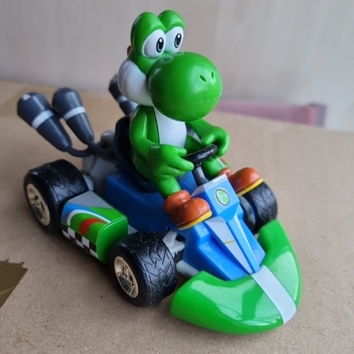 Nintendo Super Mario Kart YOSHI RACING CAR RC Small 5" Long Vehicle NO ...