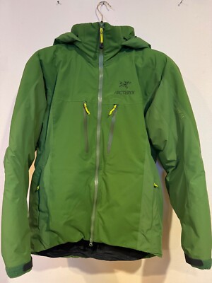 ARCTERYX Fission SV Green/yellow RARE Goretex Coreloft Insulated Medium ...