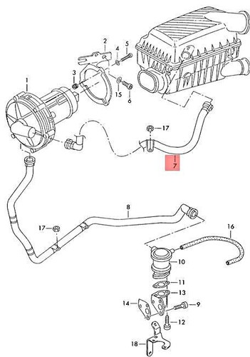 Genuine Connecting Pipe VW Beetle Cabrio 1C1 1C9 1Y7 9C1 9G1 1C0131126 ...