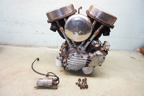 1950 Harley Panhead 74 CI Flathead Knucklehead EL FL UL OEM Engine ...