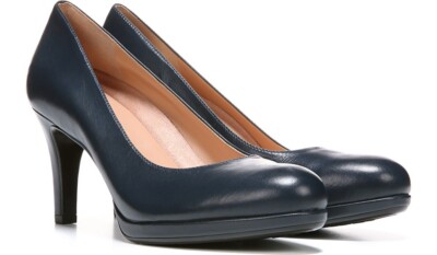 Naturalizer Michelle Pumps 100% Leather Womens 9.5W 3" Heel 1/2 OFF ...