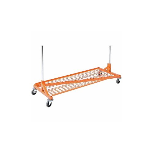 Only Hangers Bottom Shelf for Rolling Z Rack, Orange Color | eBay