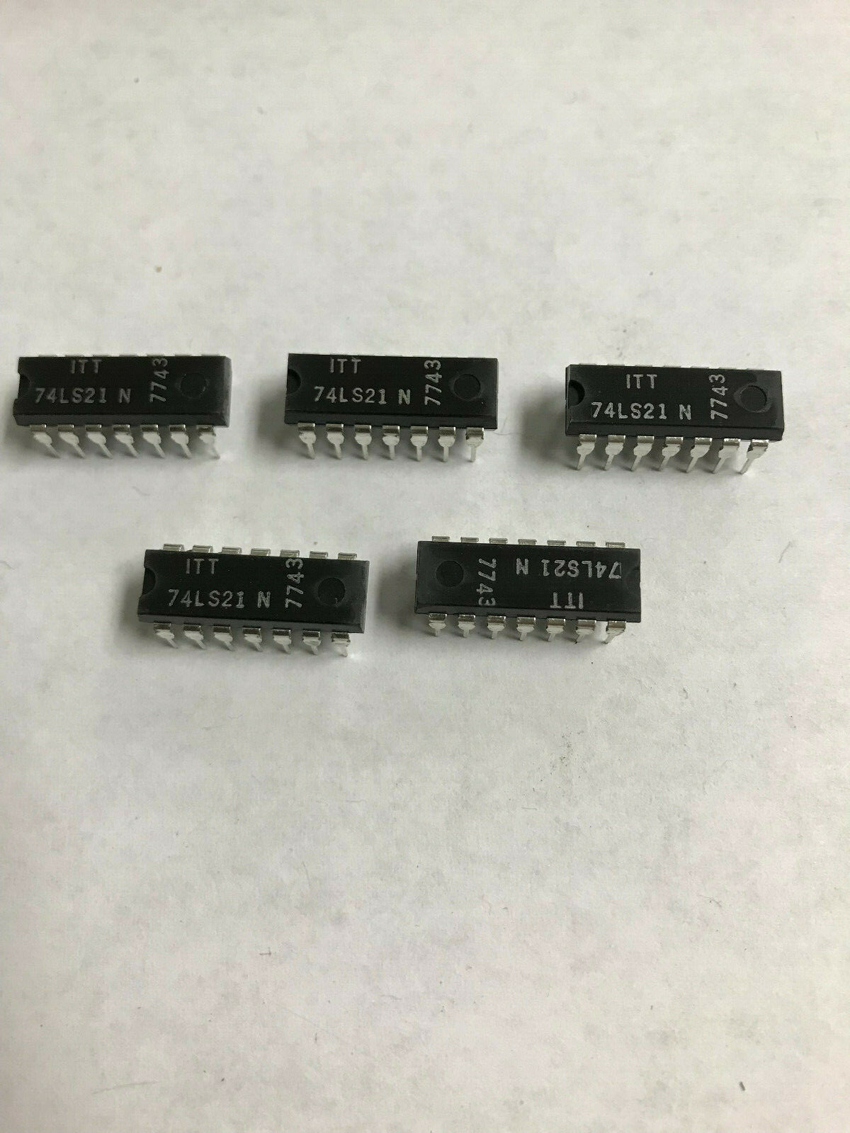 LOT OF 5 ITT 74LS21N IC AND Gate 2-Element 4-IN Bipolar 14-Pin PDIP | eBay