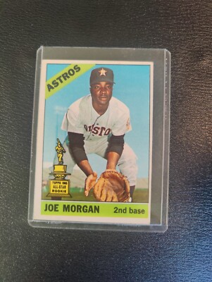 1966 Topps Joe Morgan, #195; Houston Astros, HOF, 2nd year All-Star ...