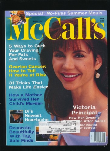 McCall's Magazine Aug 1992 Victoria Principal Cover Princess Diana | eBay