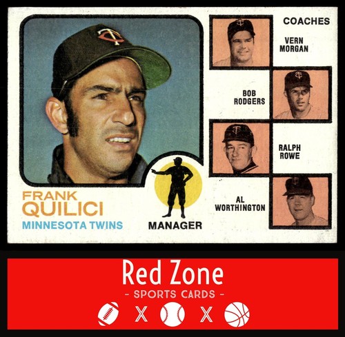 1973 Topps - #49 Twins (Quilici / Morgan / Rodgers / Rowe / Worthington ...