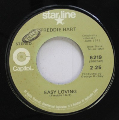 Country 45 Freddie Hart - Easy Loving / Got The All Over For You (All ...