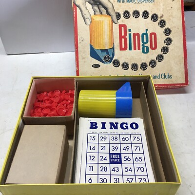 Vintage Deluxe Bingo Set with Dispenser 1957 Whitman Publishing | eBay