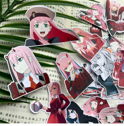 Anime DARLING in the FRANXX Zero Two Waterproof Stickers Decoration ...