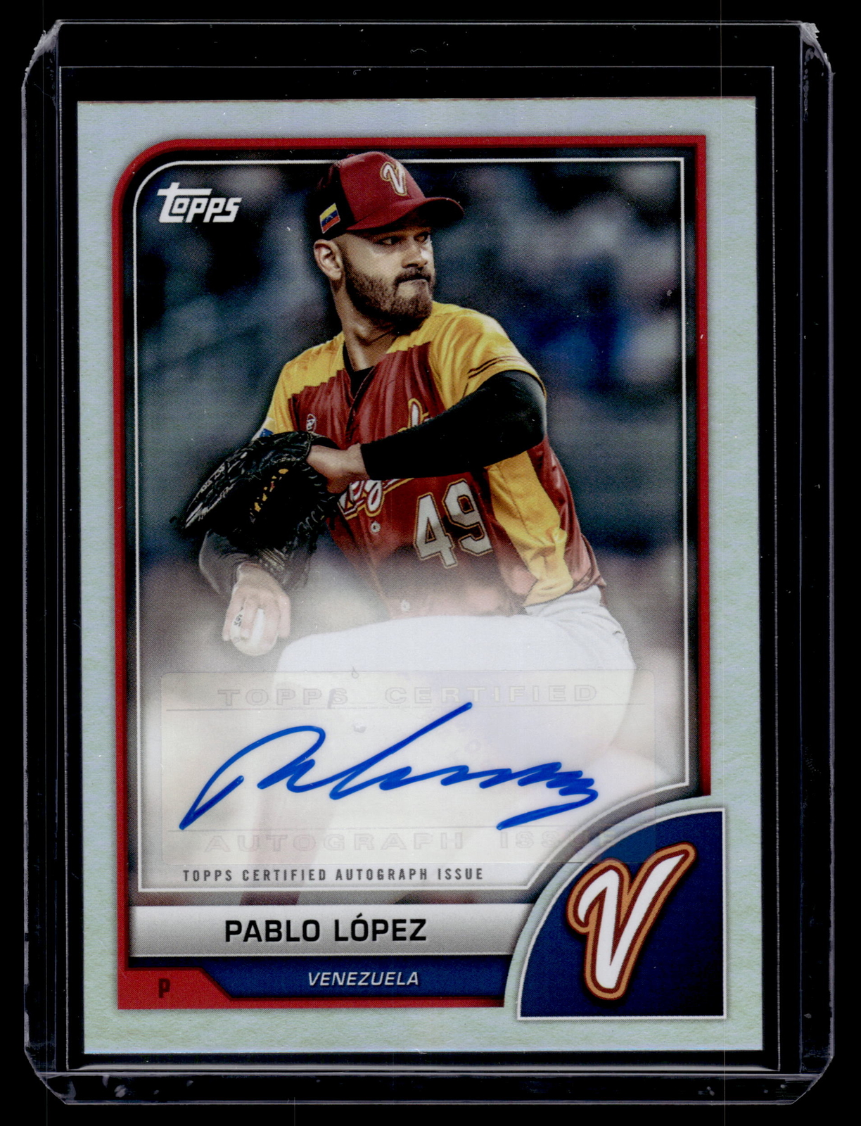 Pablo Lopez 2023 Topps World Baseball Classic Autograph Auto Card #AV ...