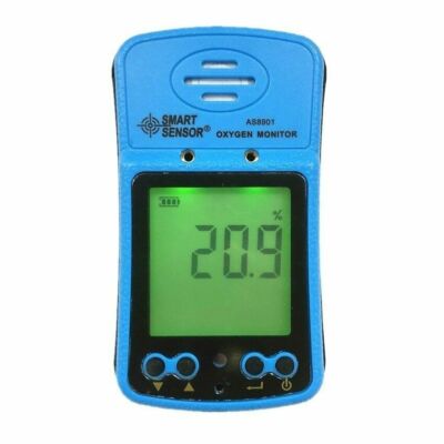 AS8901 Oxygen Monitor Smart Sensor O2 Gas Detector 0-30% VOL Sound ...