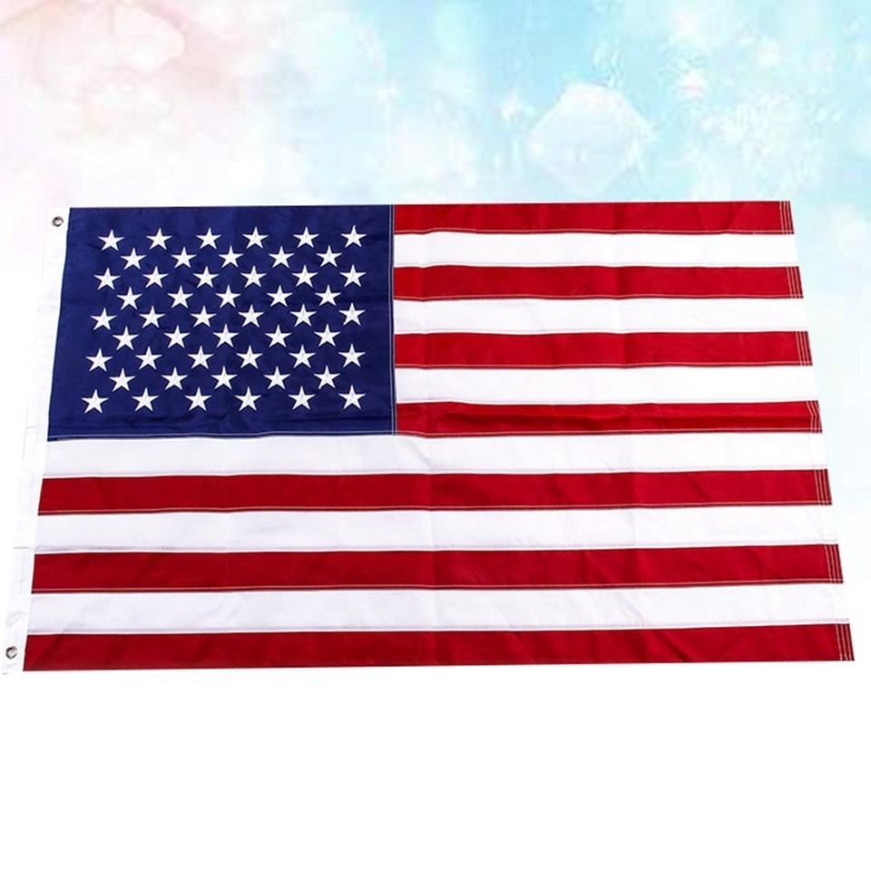 Small Fabric Us Flag Embroidered Stripes American Flags for Boats ...