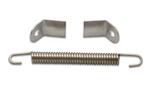 Vibrant 2 Stainless Steel Weld Tabs 1 Spring Weld-On Exhaust Collector ...