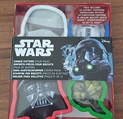 Star Wars cookie cutters 4 pack (Storm Trooper, R2D2, Yoda, Darth Vader ...