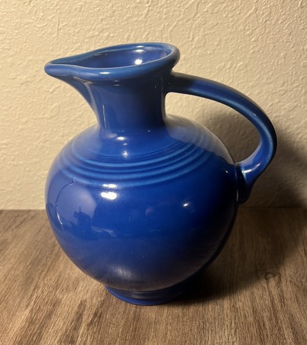 Fiesta Blue 7.5” Tall Handled Pitcher HLC Fiesta Ware Rings | eBay