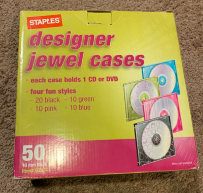Designer Jewel CD DVD GAMEBluRay Cases Pack of 40 Staples BRAND NE | eBay
