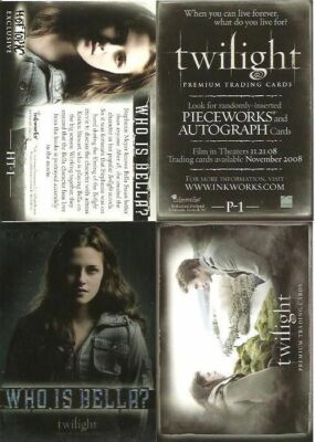 INKWORKS TWILIGHT HOT TOPIC CARD WHO IS BELLA & P1 PROMO | eBay