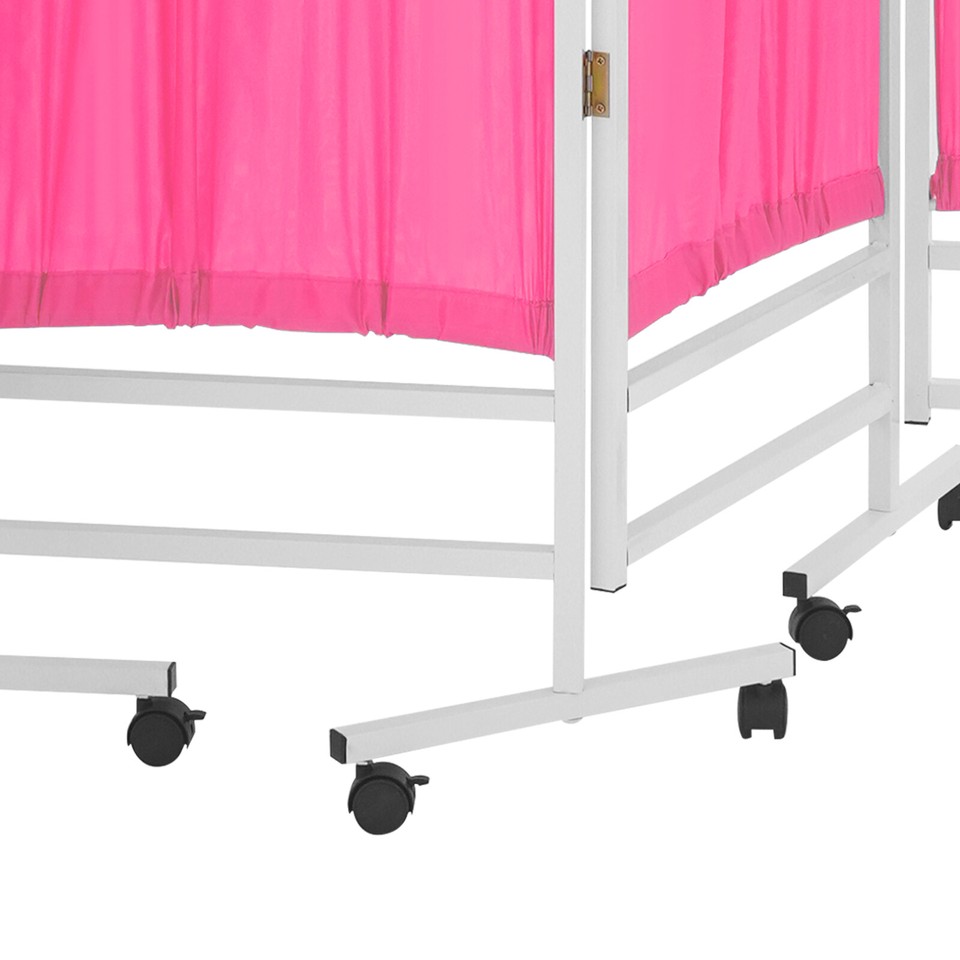 4 Panels Foldable Medical Room Divider Portable Medical Privacy Screen ...