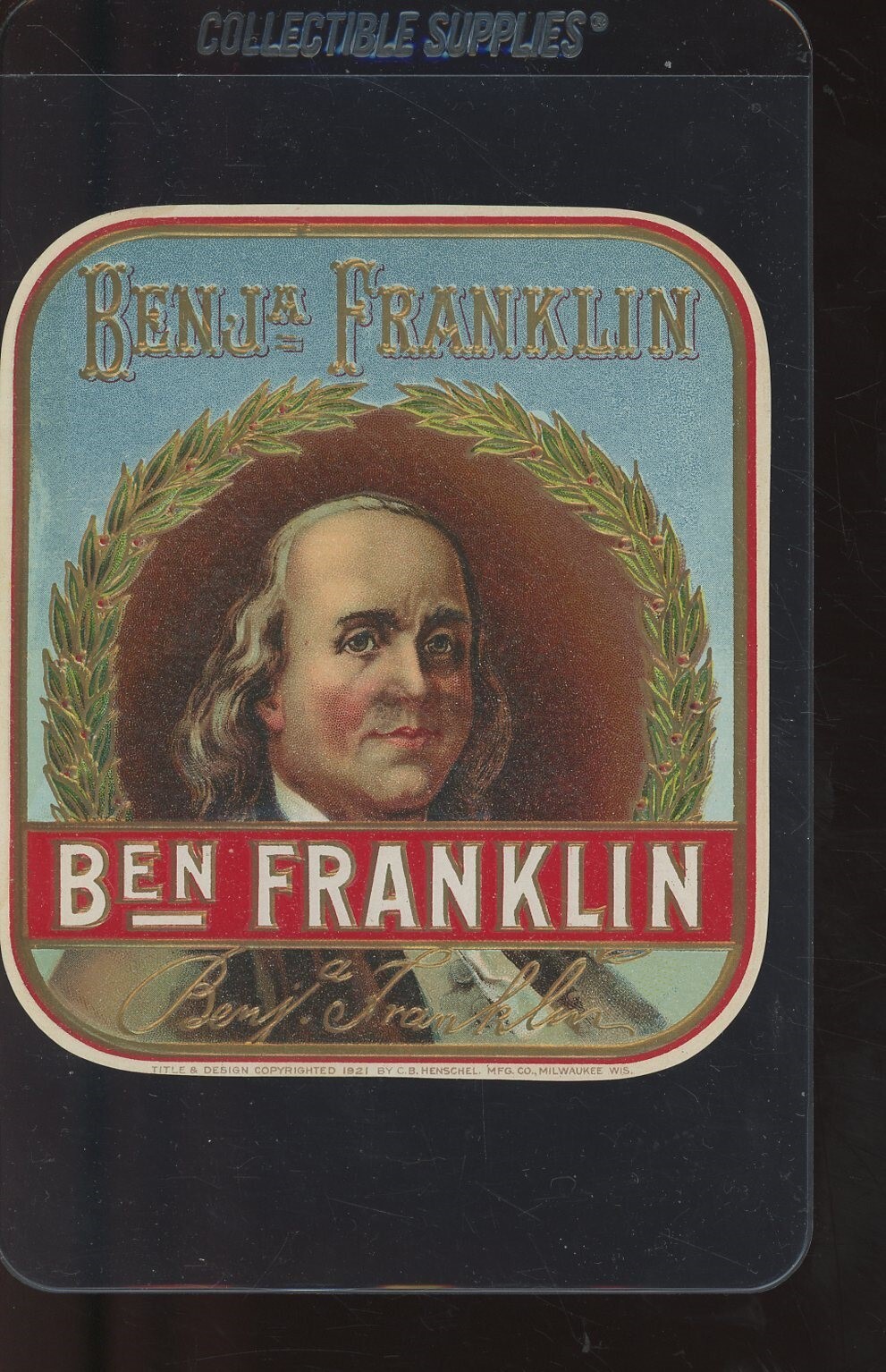 BEN FRANKLIN Outer Cigar LABEL | eBay