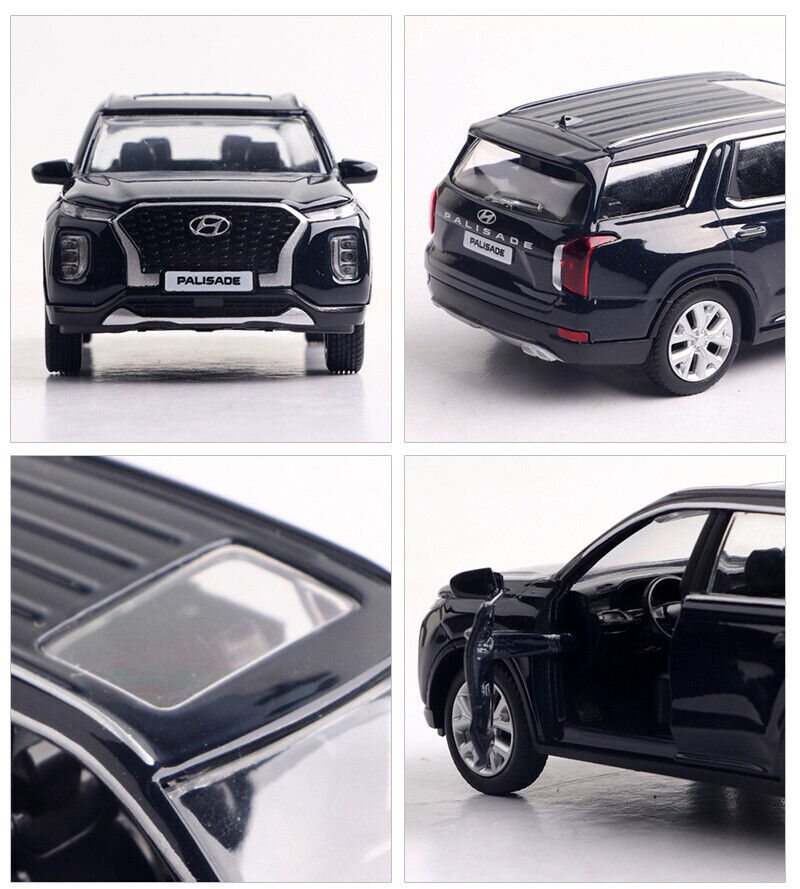 Hyundai Motor Palisade Mini Car Diecast 1:38 Scale Miniature Display ...
