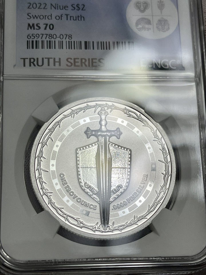 2022 Niue Sword Of Truth 1 oz Silver Coin MS70 | eBay