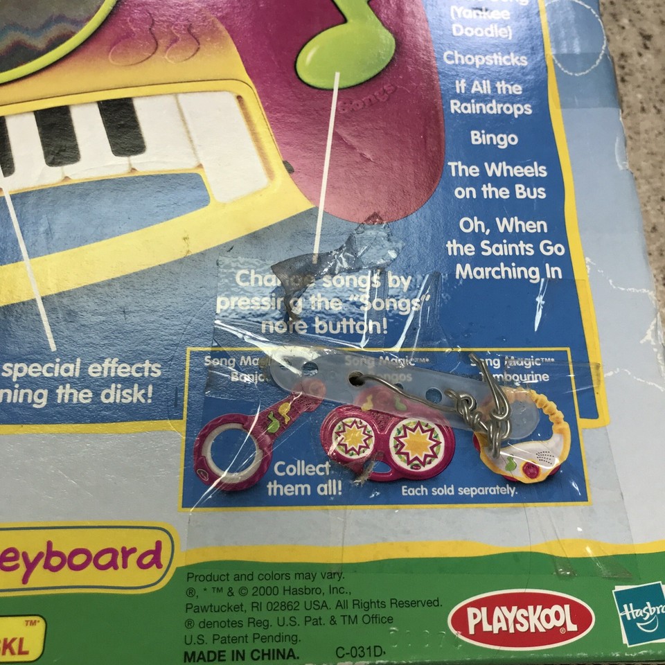 Vintage NIP BARNEY Song Magic Keyboard PLAYSKOOL Musical Sounds HASBRO ...