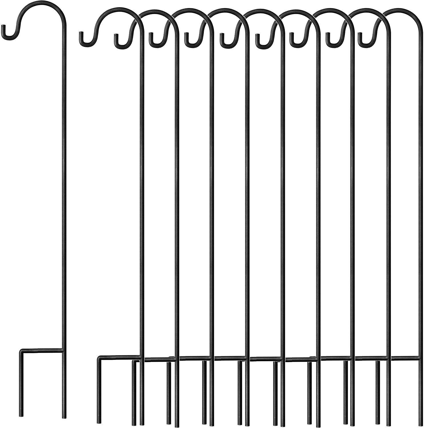 10Pcs Shepherds Crook Hook 1.5m For Bird Feeder Pole Hanging Garden ...