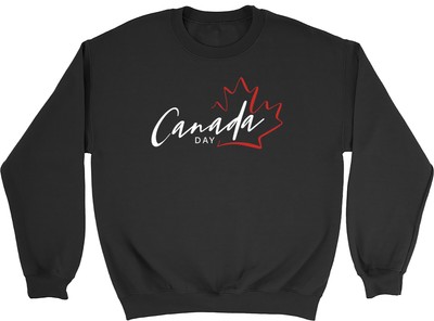 Canada Day Sweatshirt Mens Womens Maple Leaf Canadian Celebration Gift ...