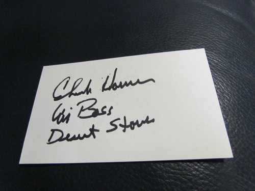 General Chuck Horner Autographed Index Card USAF 3 | eBay