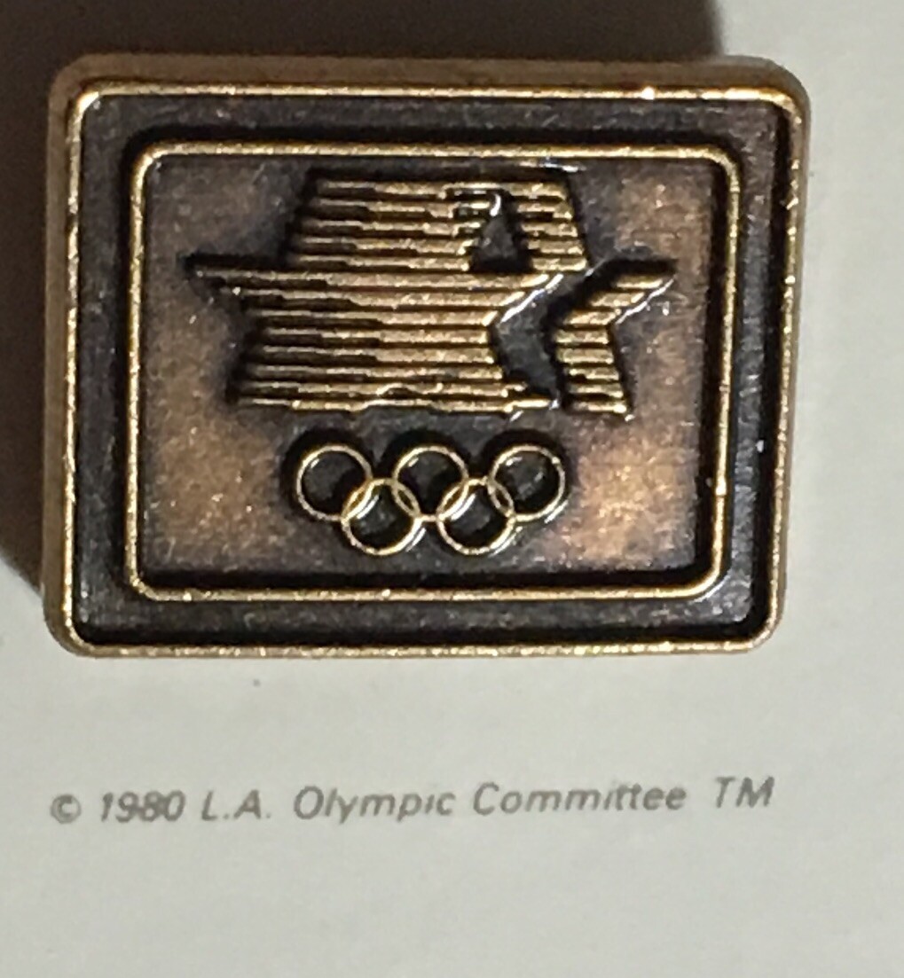 Vintage 1984 Olympic Committee Pin Stars Los Angeles LA Lapel Pin 1980 ...