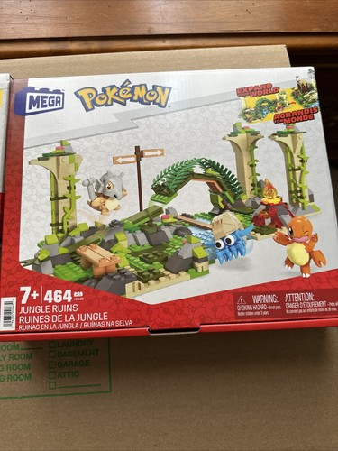 Lot of 2 Mega Bloks Construx HDL86 Pokemon Jungle Ruins 464 pcs ...