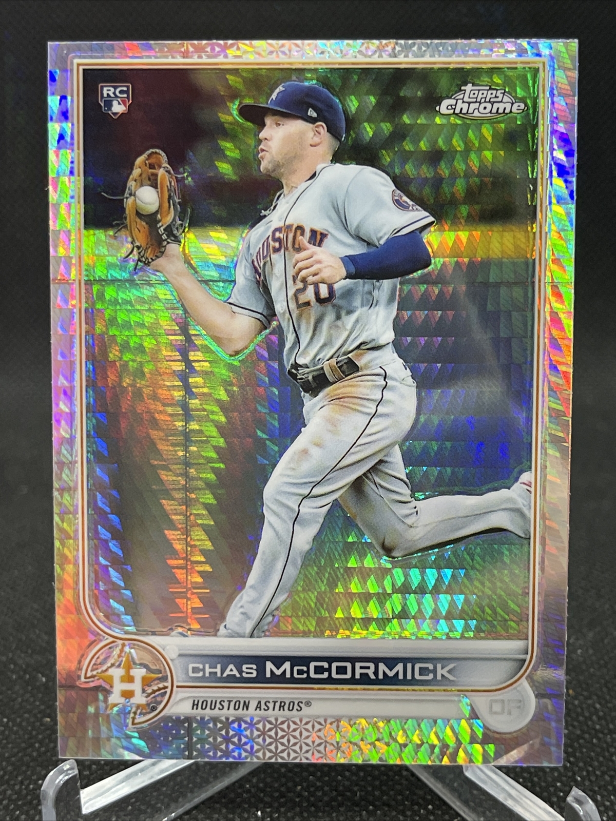 Chas McCormick 2022 Topps Chrome Prism Refractor Rookie RC #43 Astros ...