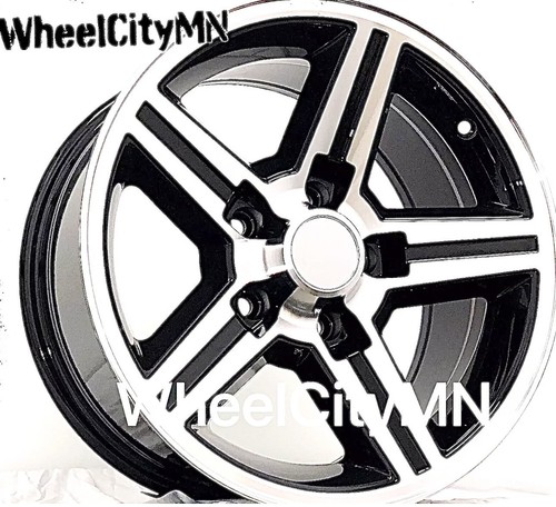 16” black machined Chevy Camaro IROC Z28 OE replica wheels fits S10 5x4 ...