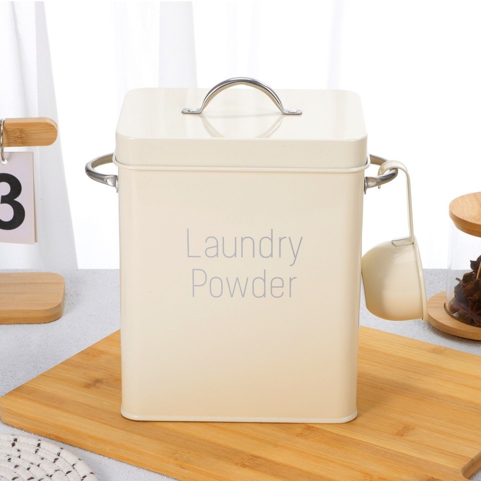 Storage Box Flour Container Laundry Powder Bin Kitchen Containers | eBay UK