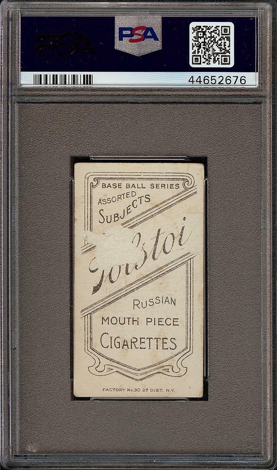 Rare 1909-11 T206 Neal Ball Tolstoi Back Cleveland PSA 1.5 (MC) Low ...