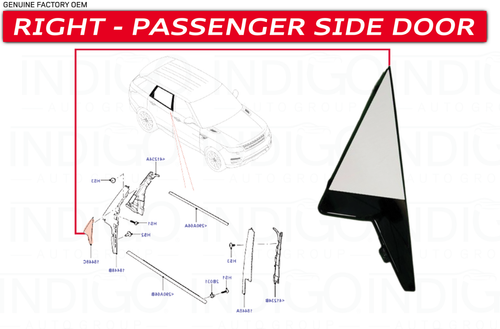 GENUINE LAND ROVER FINISHER REAR DOOR RANGE ROVER SPORT 14 ON RH NEW ...