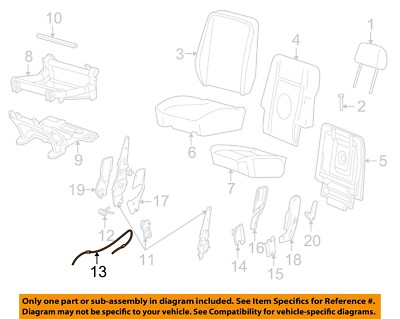 FORD OEM 04-10 Aviator Seats Tracks Rear Seat-Cable 4C5Z12601L60AA | eBay