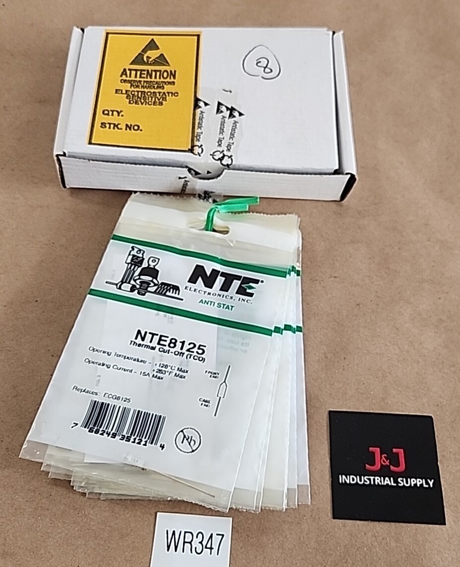 *NEW* [8] NTE NTE8125 Thermal Cut-Off (TCO) +128° Celsius +263°F 15A ...